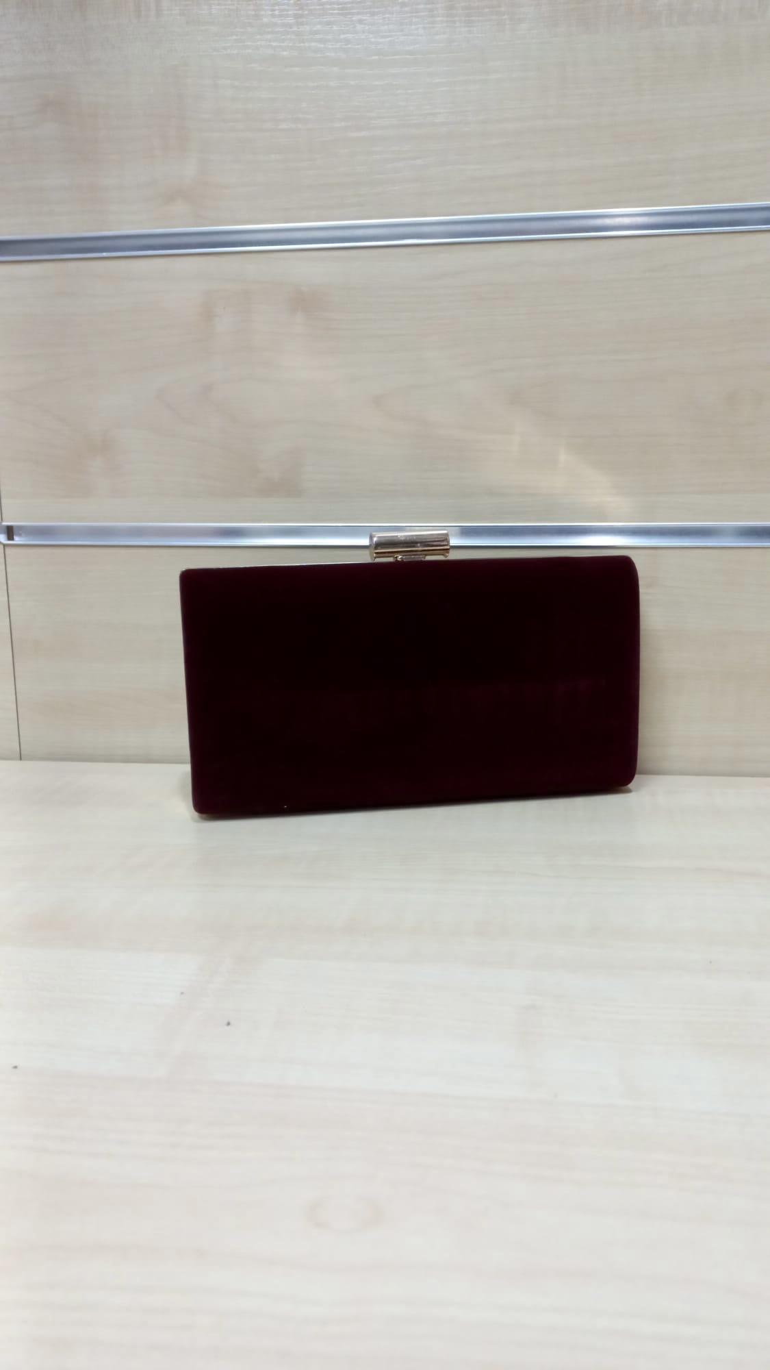 nr 8128 Bordo welur – Torebki damskie i wizytowe